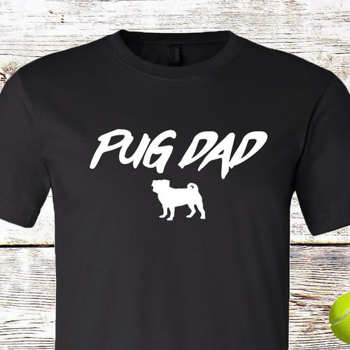 Pug Dad Peeking Dog-svg Cut File-use With Silhouette Studio - Etsy