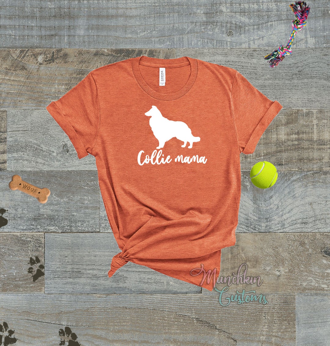 Collie Script Mama T Shirt - Etsy