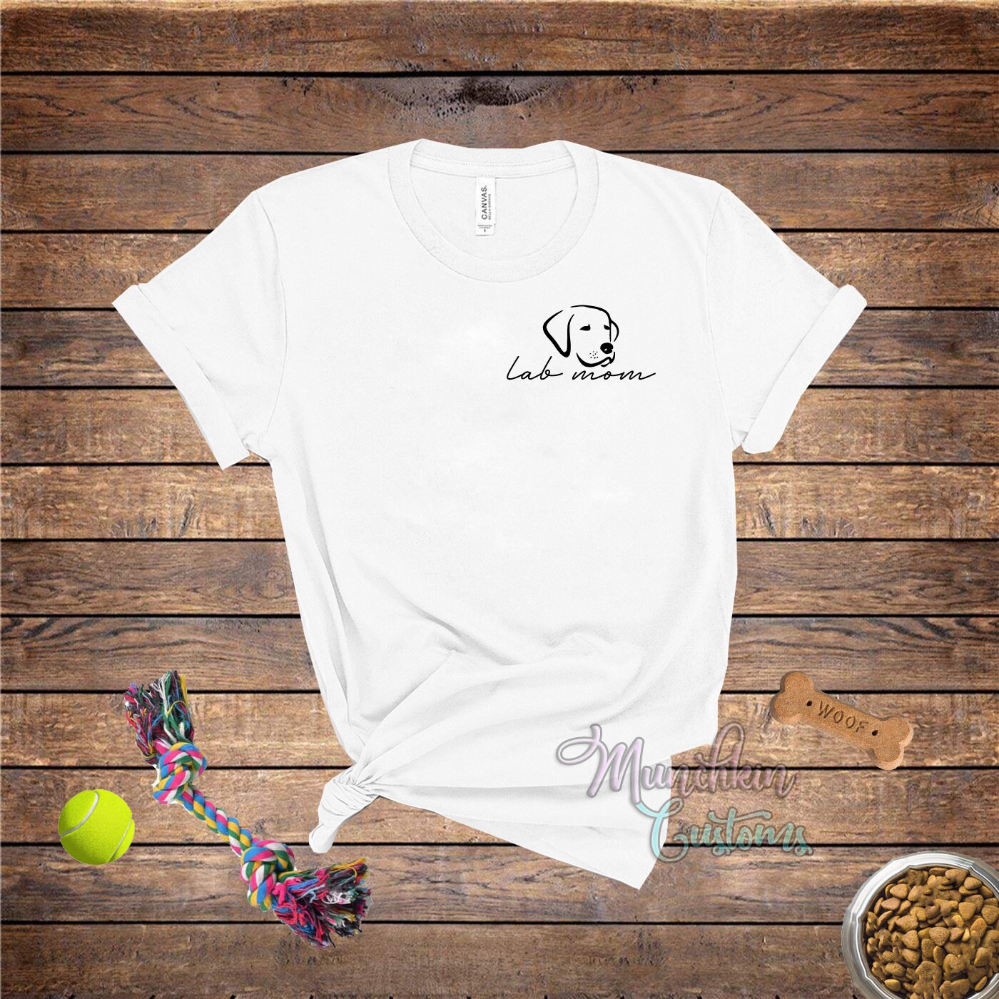 Lab Mom Script Left Chest Shirt Labrador Shirt Labrador | Etsy