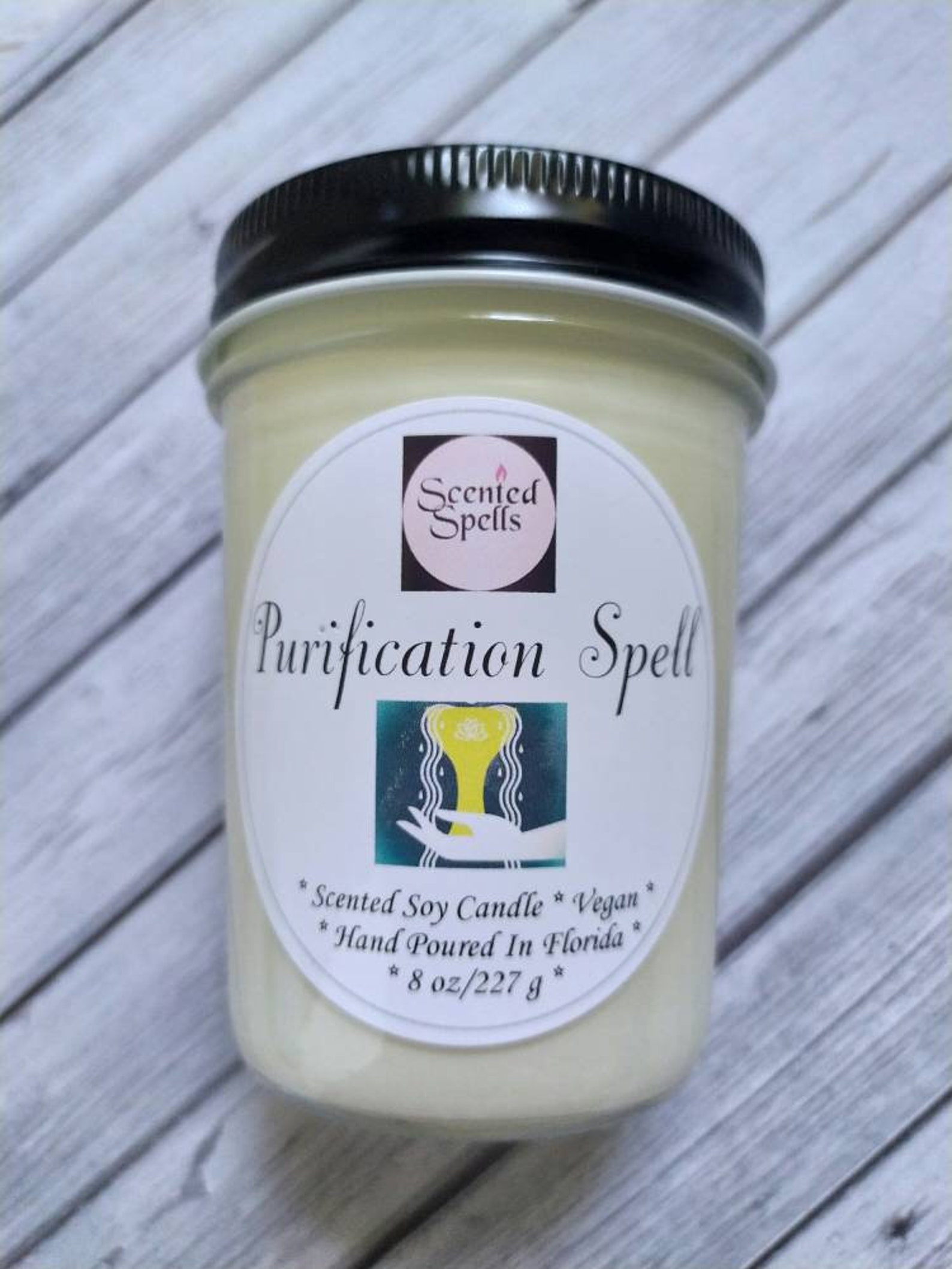 Soy Candle / Purification Spell / Wiccan / Vegan / Zen / Gift | Etsy
