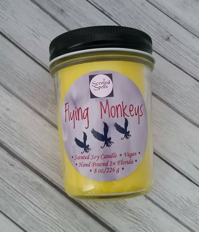 Soy Candle / Flying Monkeys / Wicked Witch / Halloween / - Etsy
