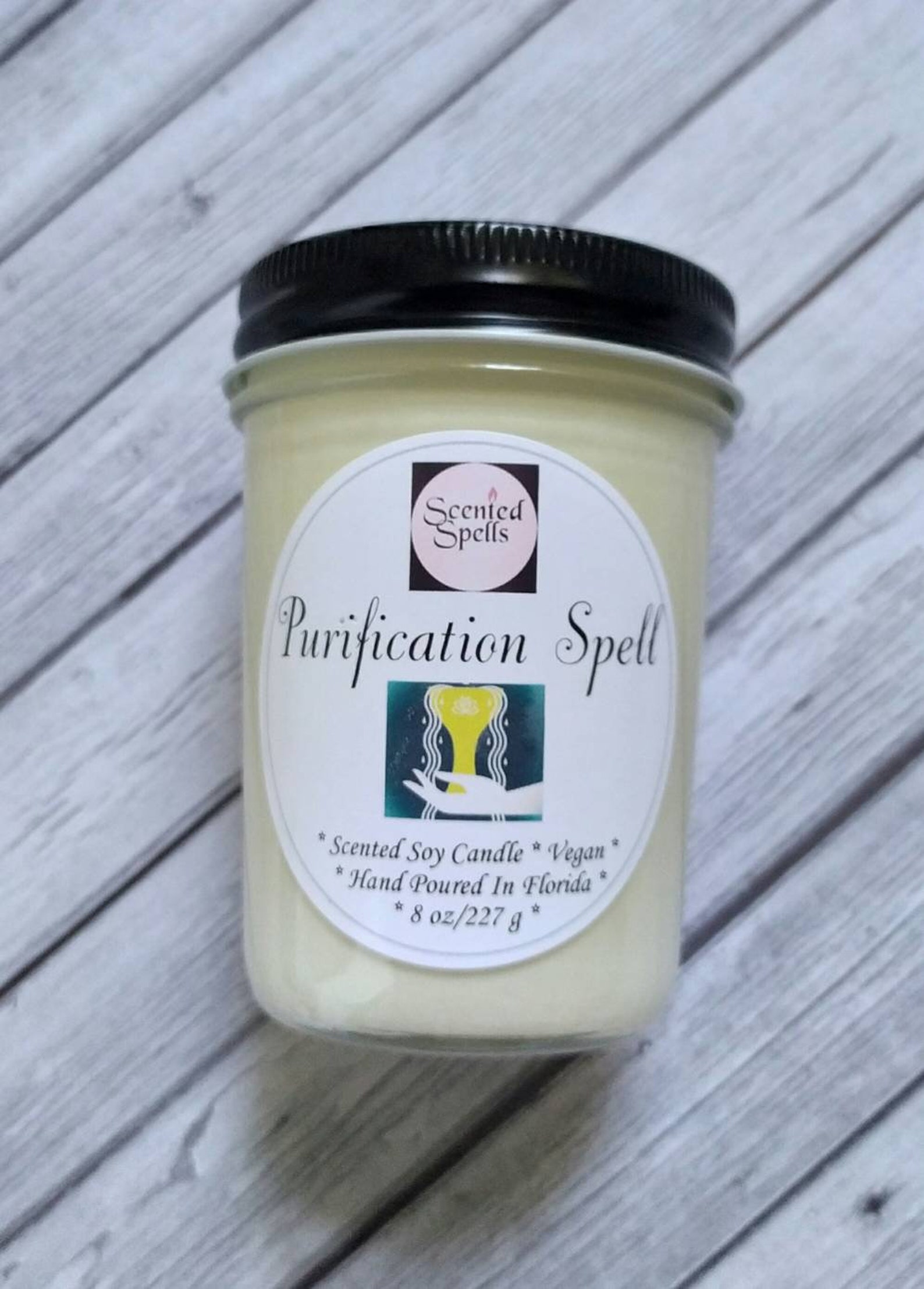 Soy Candle / Purification Spell / Wiccan / Vegan / Zen / Gift | Etsy