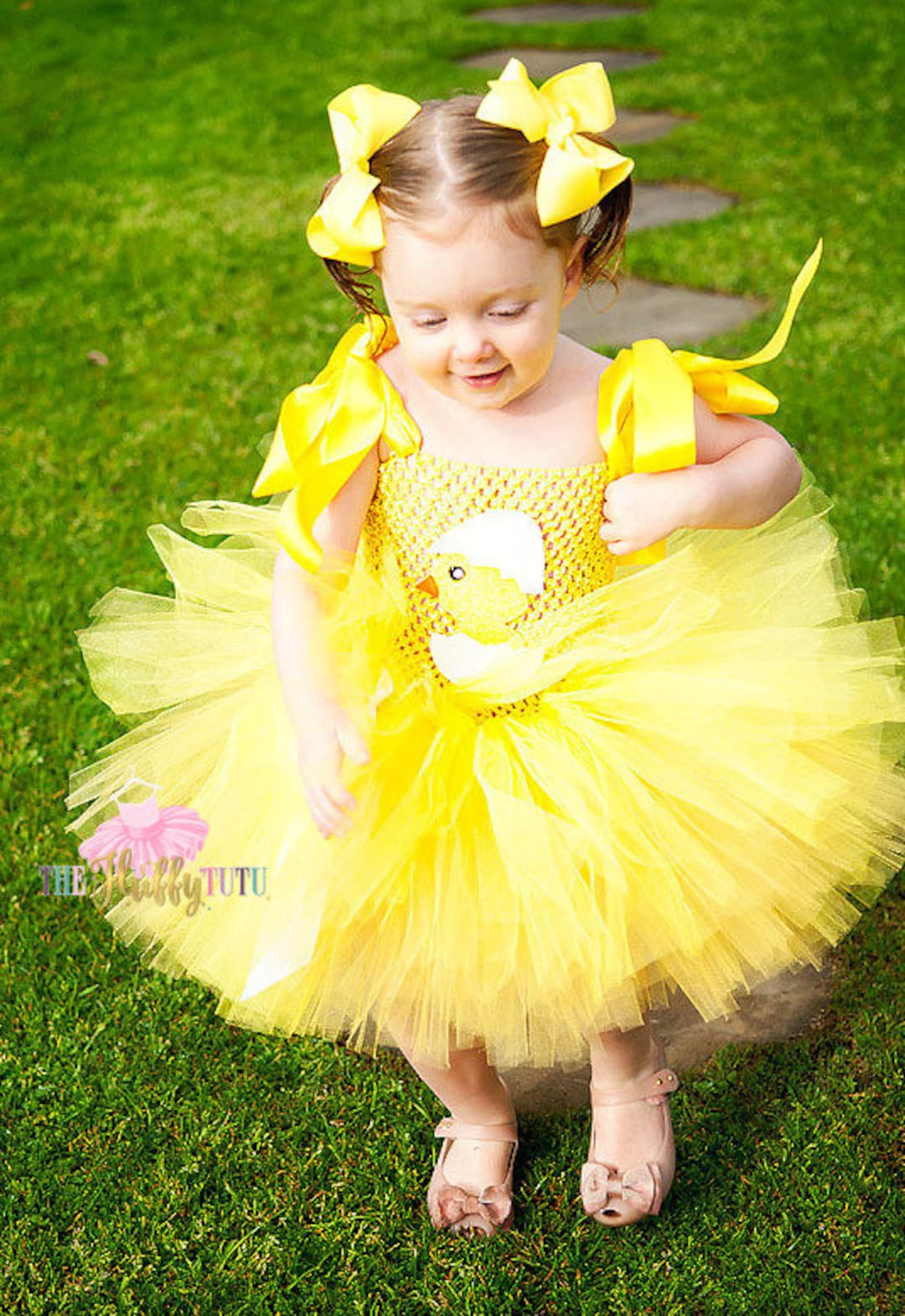 Easter Chick Dress, Pageant Dresses for Girls, Photo Shoot Outfit, Tutu ...