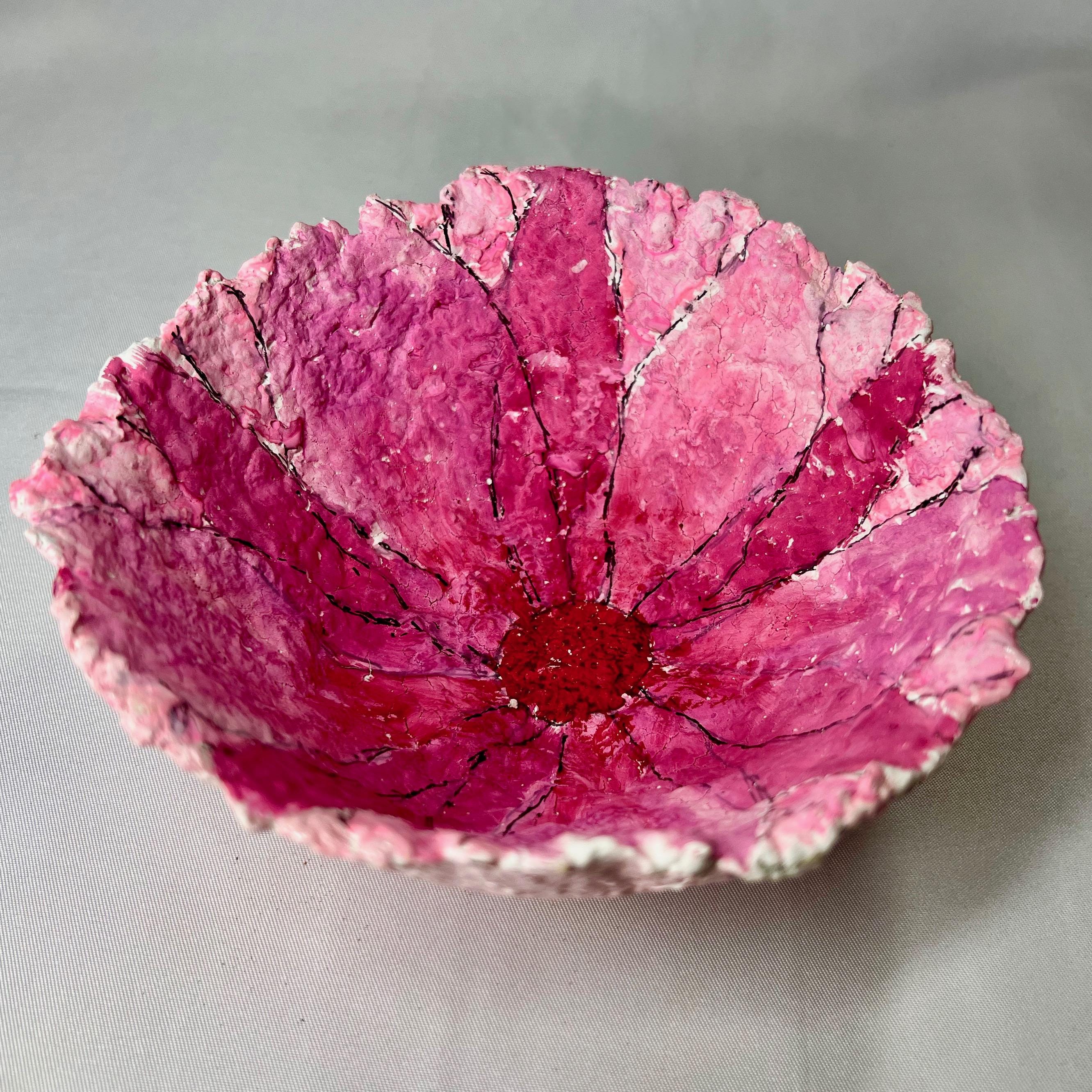 Paper Bowl, Eco-friendly, Recycled Paper, Handmade Paper, Whatnot Bowl ...