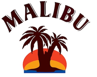 Malibu Rum Svg - Etsy