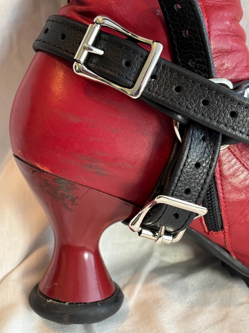 Boot Harness - Black Leather - All Size - Etsy Australia