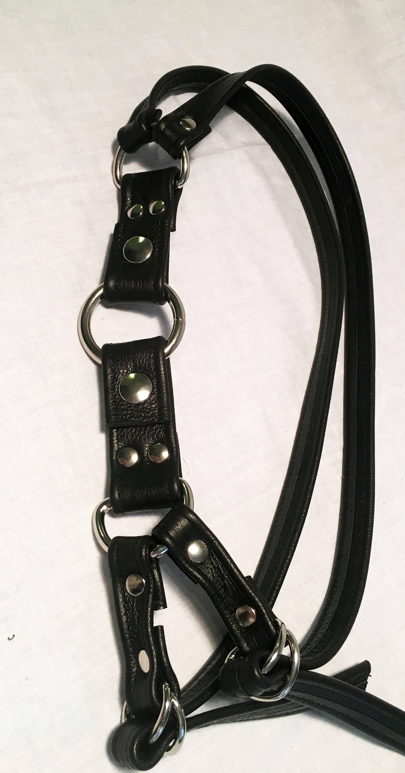 Black leather Thigh Harness | Etsy