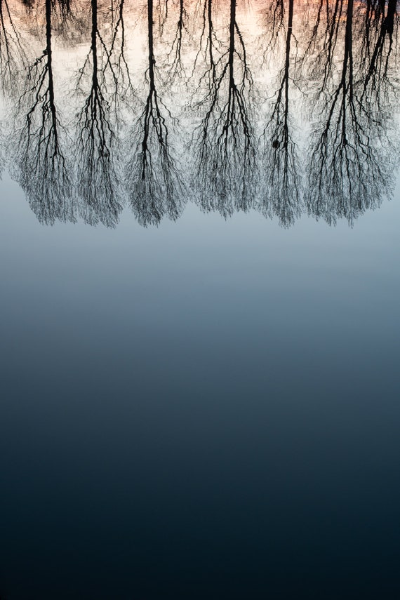 Mirror Reflection / Landscape Photography / Fine Art Print / | Etsy