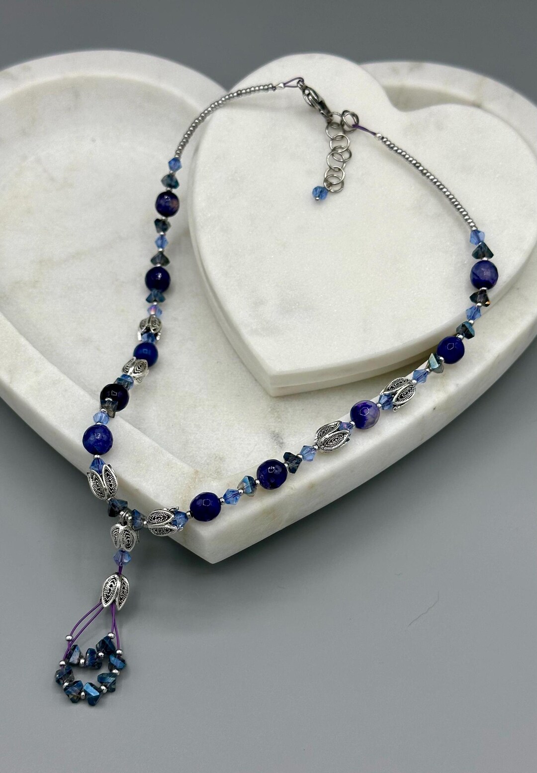 Triangle Loops Necklace: Made From Bargain Bead Box Components - Etsy