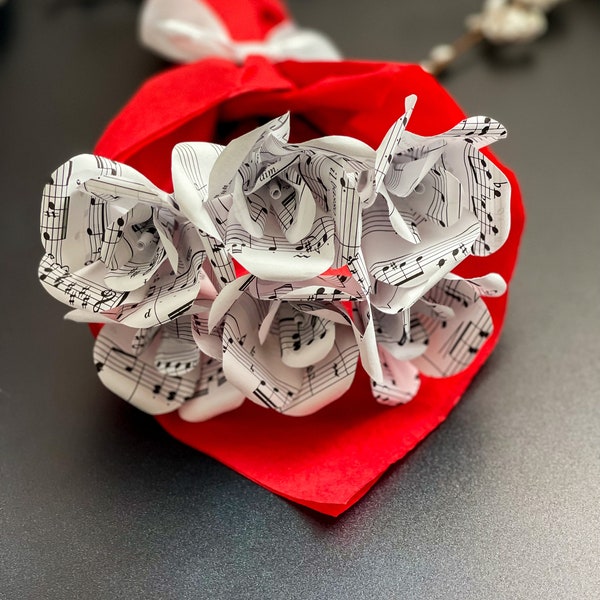 Sheet Music Bouquet - Etsy