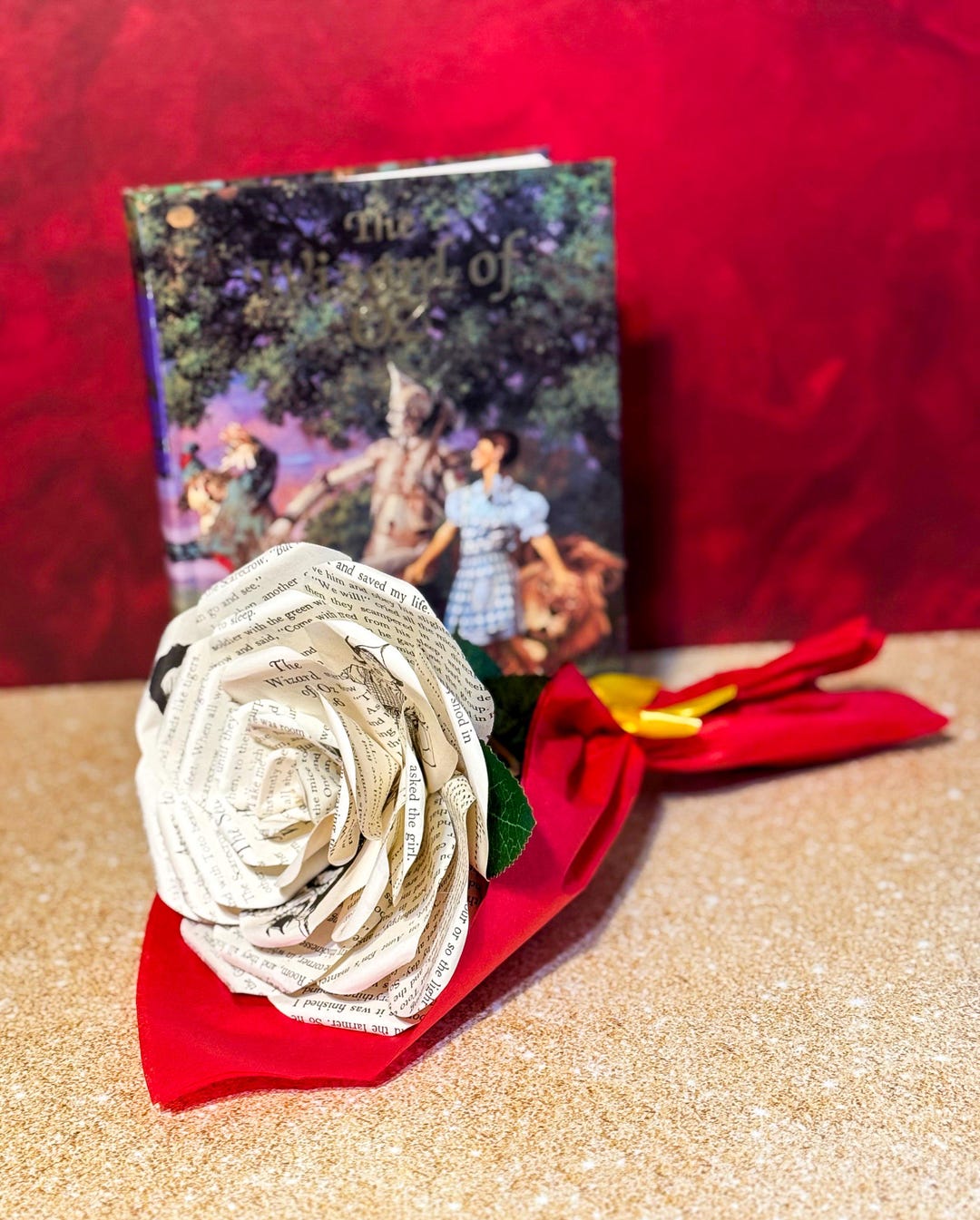 Wizard of Oz Paper Rose: 6-inch Book Flower, Literary Decor - Etsy