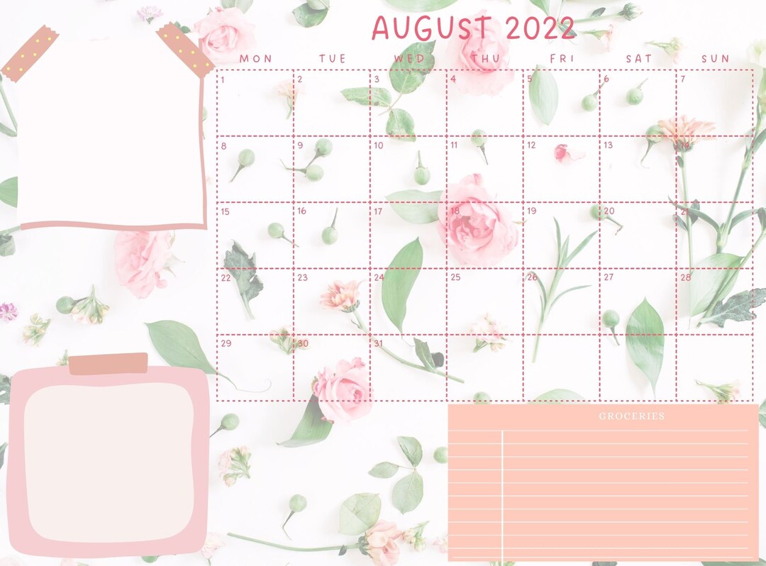 Printable Monthly Calendar Sept. 2002/dec. 2023 - Etsy