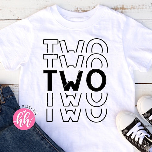 Two SVG 2nd Birthday Svg Baby Boy Birthday Svg Second - Etsy