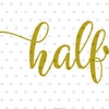 Half Svg Digital Download, Half Way to One SVG Clip Art Digital, Cricut ...