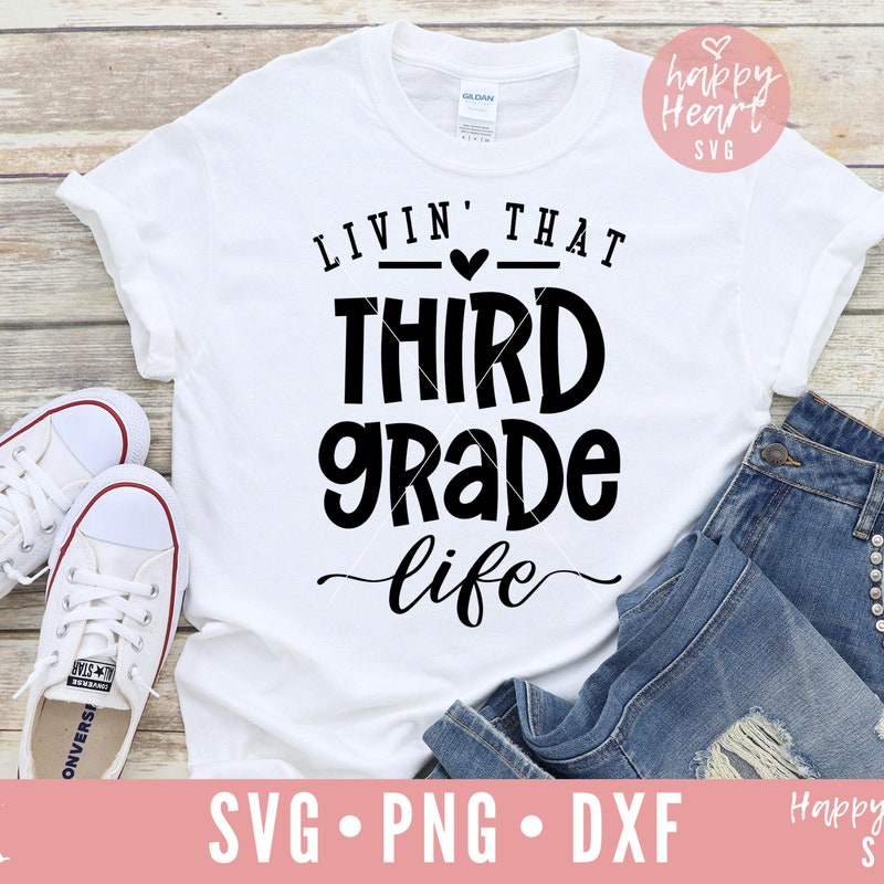 Third Grade Svg - Etsy