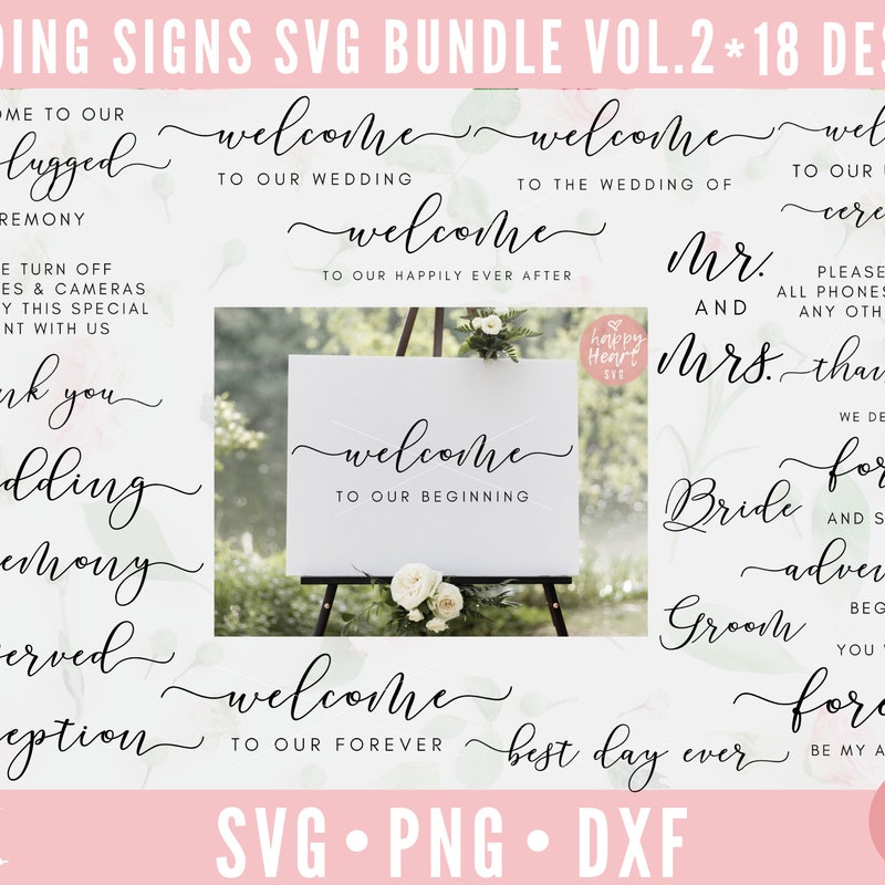 Wedding Sign Svg - Etsy