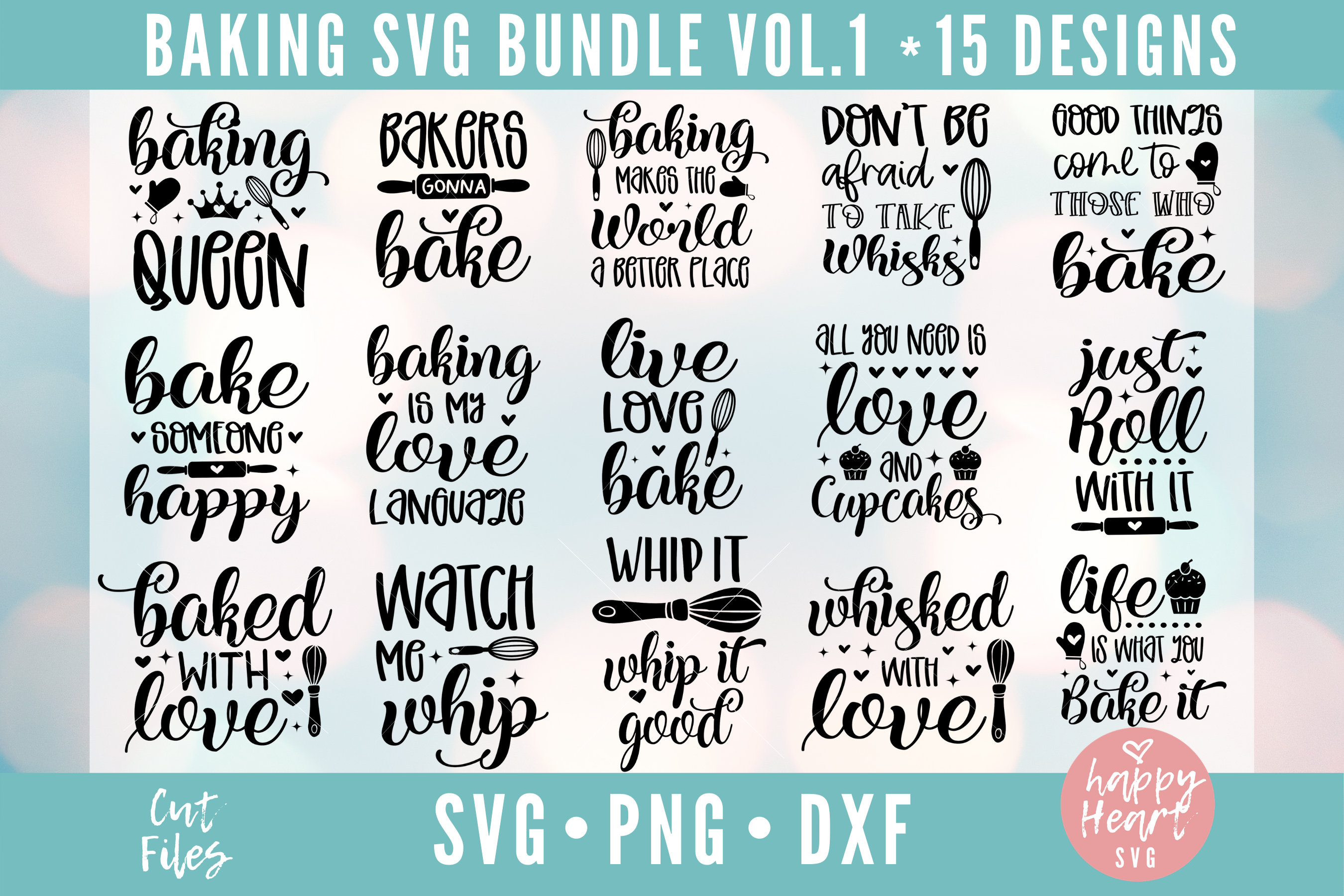 Bake Someone Happy SVG Baking svg Kitchen svg Kitchen Sign | Etsy