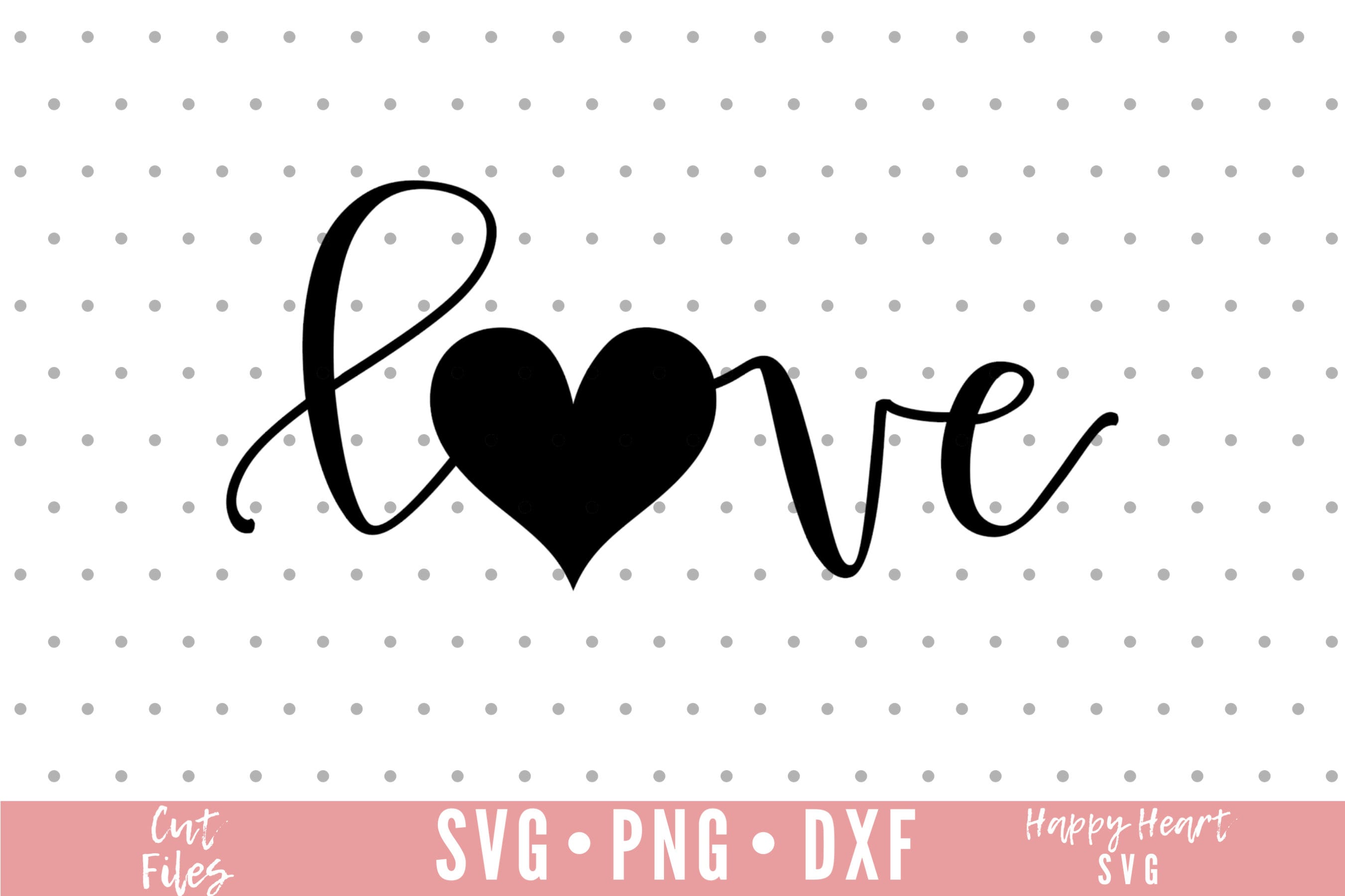 Amor svg Love Heart svg dxf png descarga instantánea | Etsy