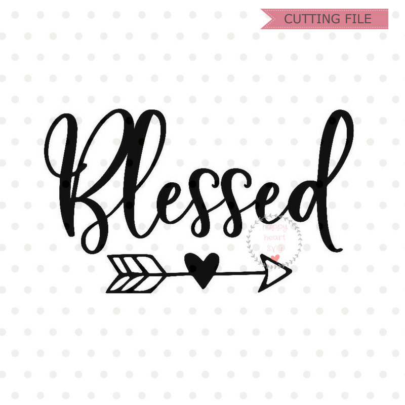 Blessed SVG Blessed svg dxf and png instant download | Etsy