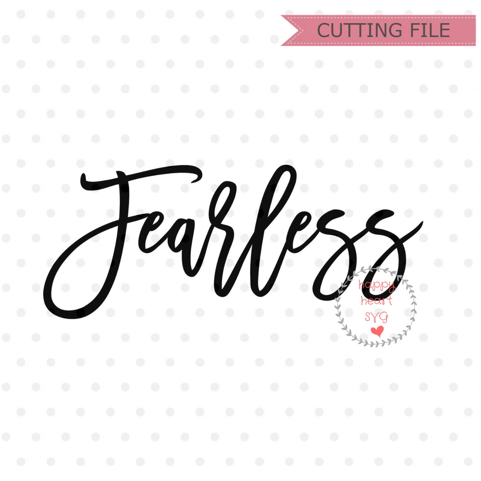 Fearless Svg Fear Not Svg Scripture SVG Faith Svg Dxf and - Etsy