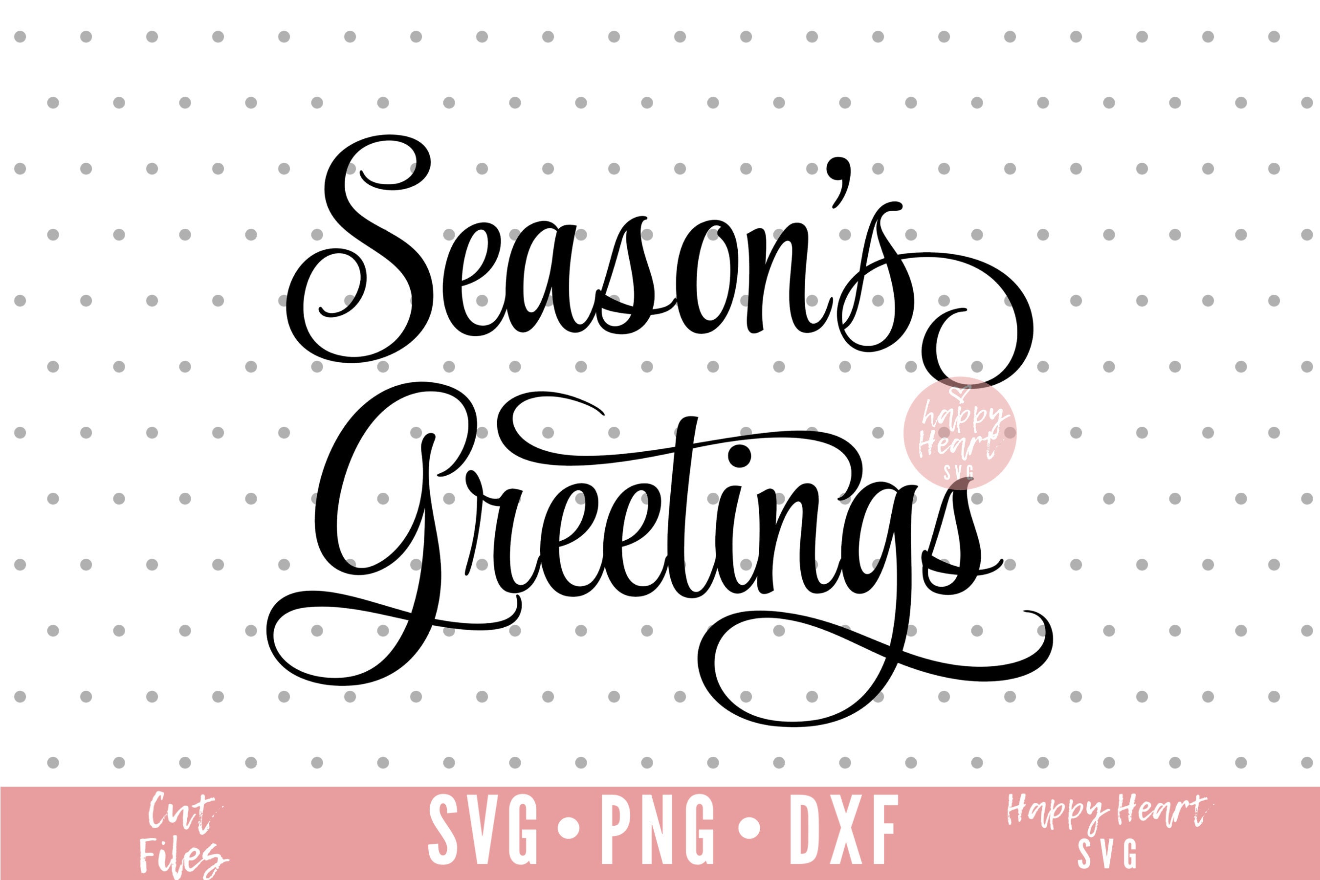 Season's Greetings Svg Merry Christmas SVG Christmas - Etsy