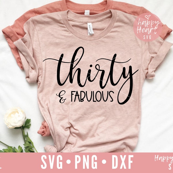 Thirty Svg - Etsy