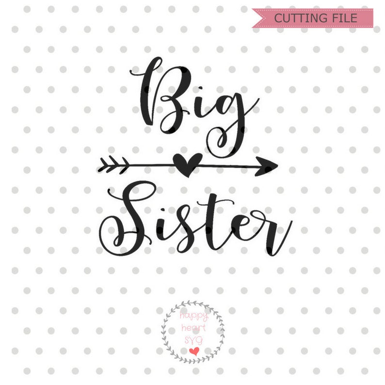 Hermana mayor SVG hermana svg dxf y png descarga - Etsy México
