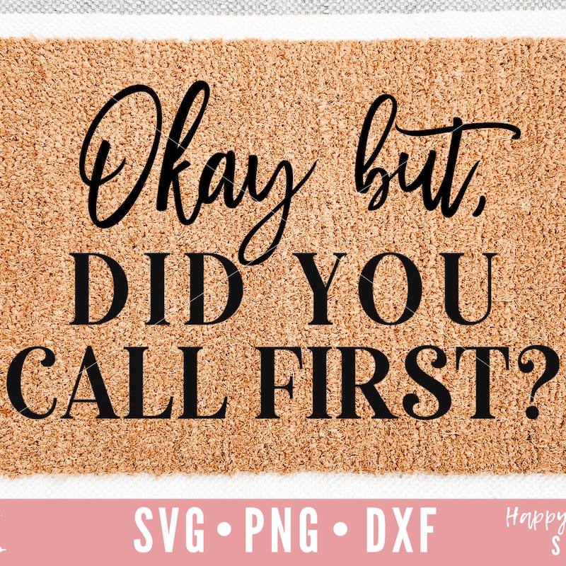 Did You Call Doormat - Etsy