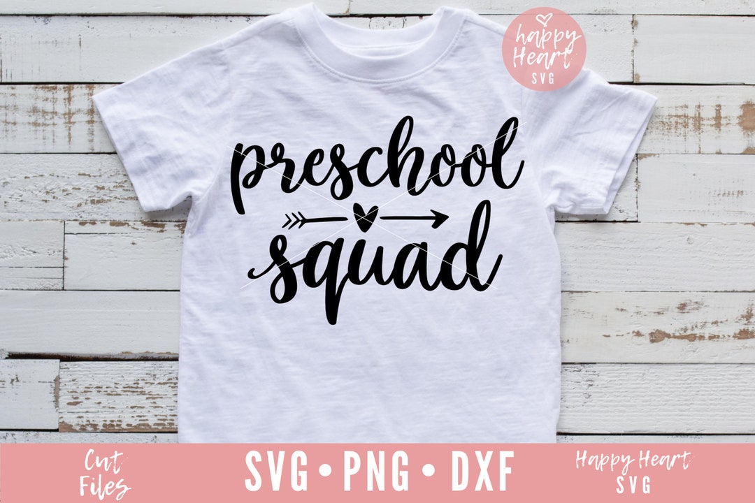 Preschool Squad Svg, Preschool Svg, Hello Pre K Svg, First Day of ...