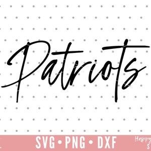 Patriots Svg, Football Svg, Game Day SVG, Patriots Team Svg, Dxf, Png ...