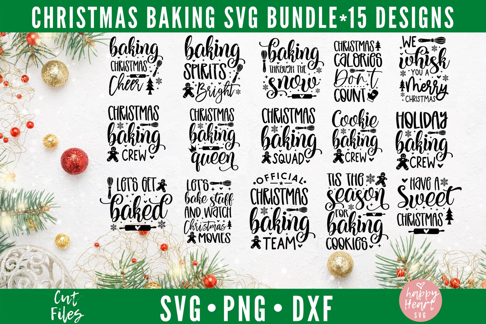Christmas Pot Holder SVG Bundle Christmas Baking Bundle | Etsy