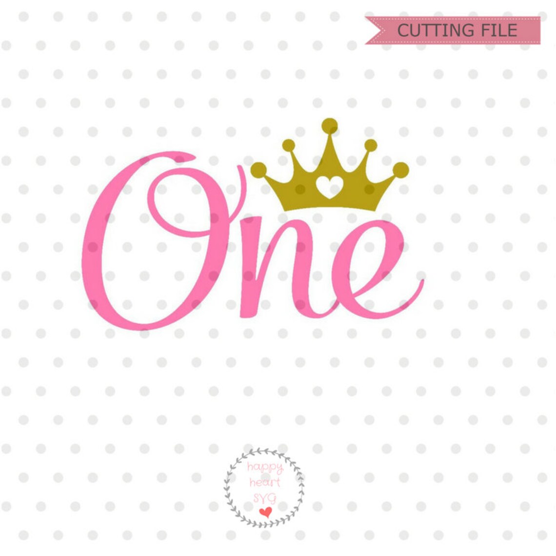 One SVG First Birthday Svg Dxf and Png Instant Download - Etsy