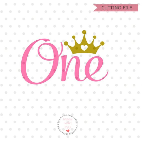 One SVG First Birthday Svg Dxf and Png Instant Download | Etsy UK