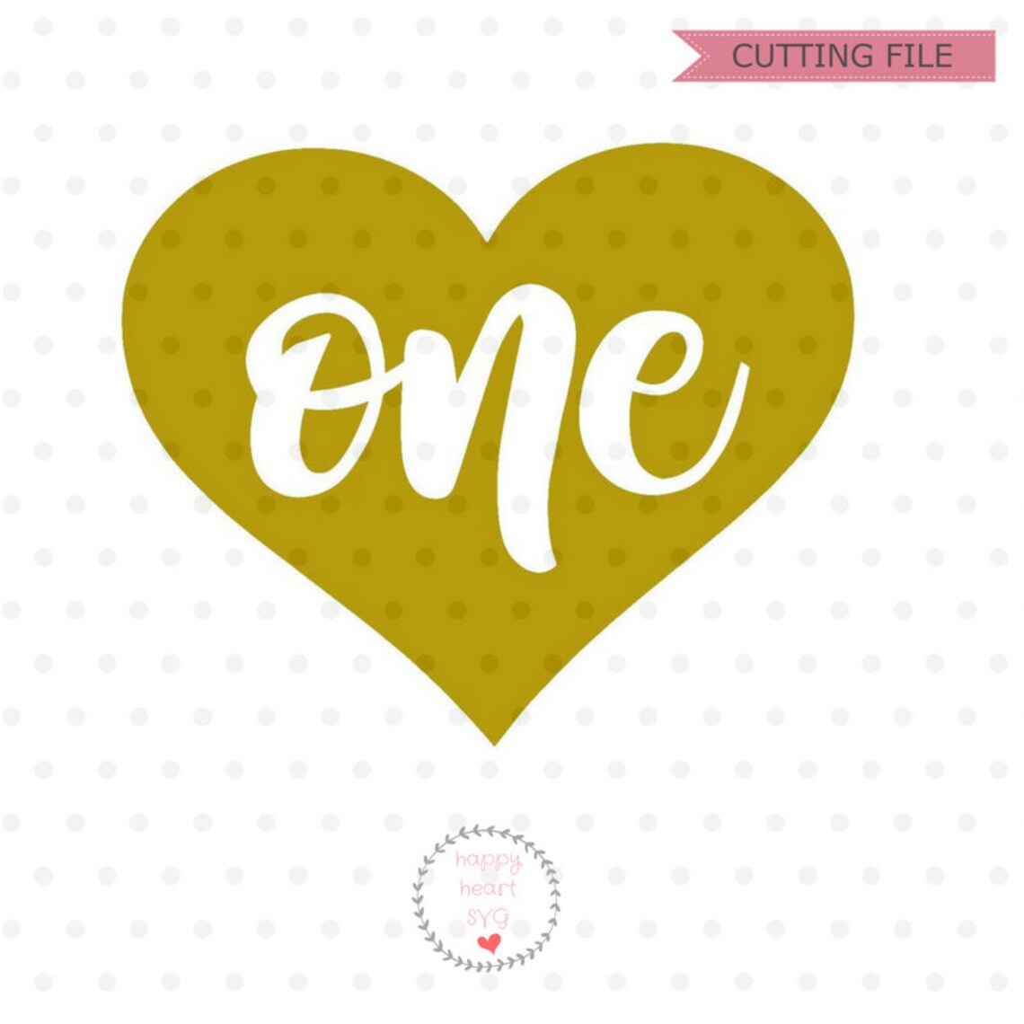One SVG Birthday SVG File First Birthday Svg Dxf and Png - Etsy