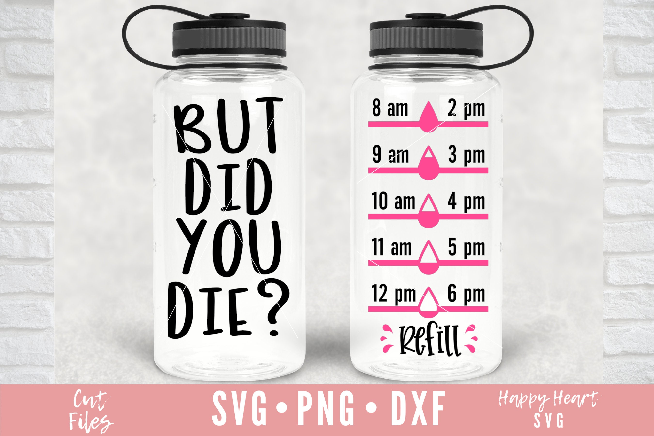 Water Tracker SVG Water Bottle Svg Dxf Instant Download - Etsy Canada