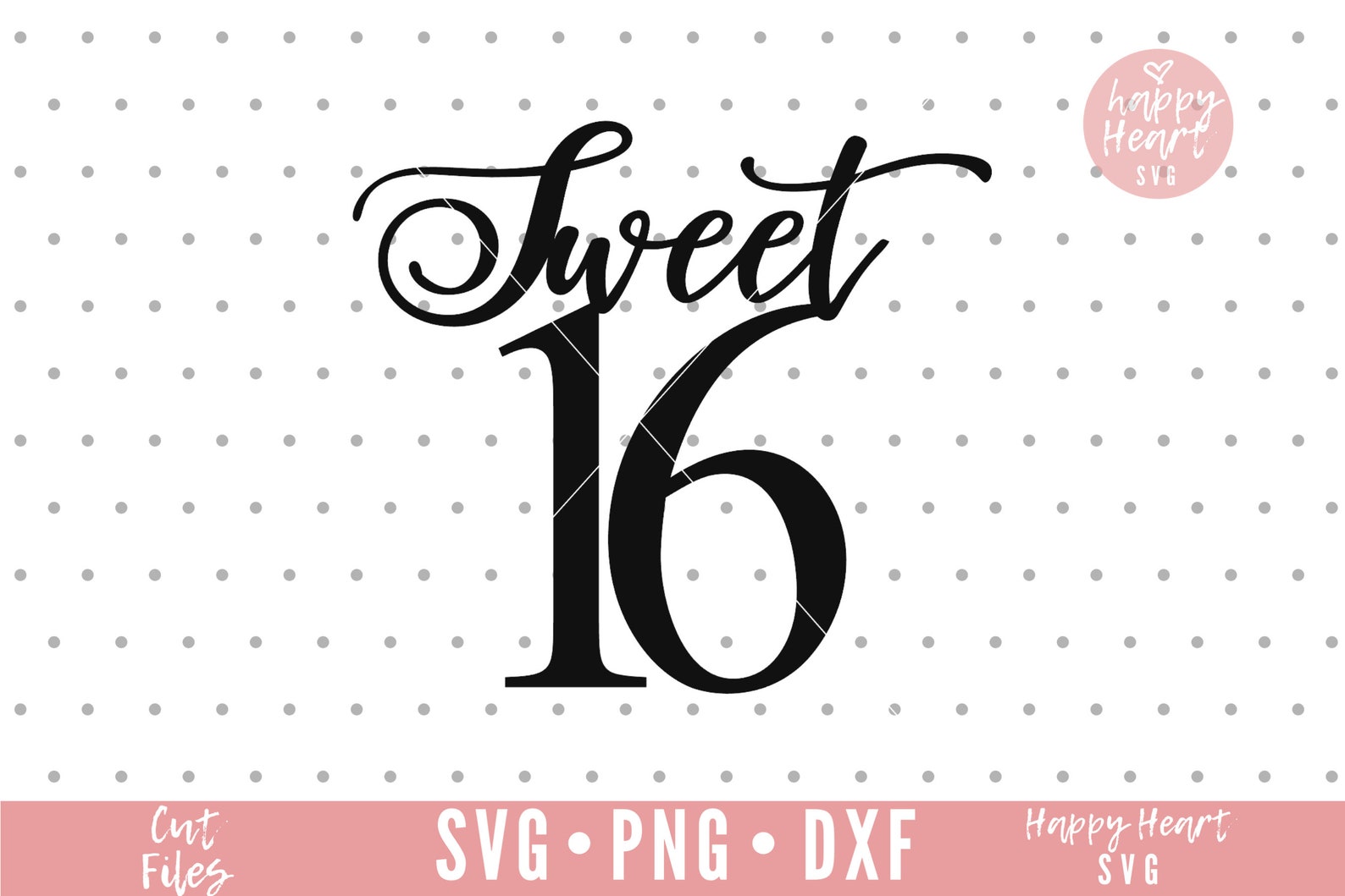 Sweet 16 SVG Birthday Cake Topper SVG Cake Topper Svg Sweet - Etsy Canada