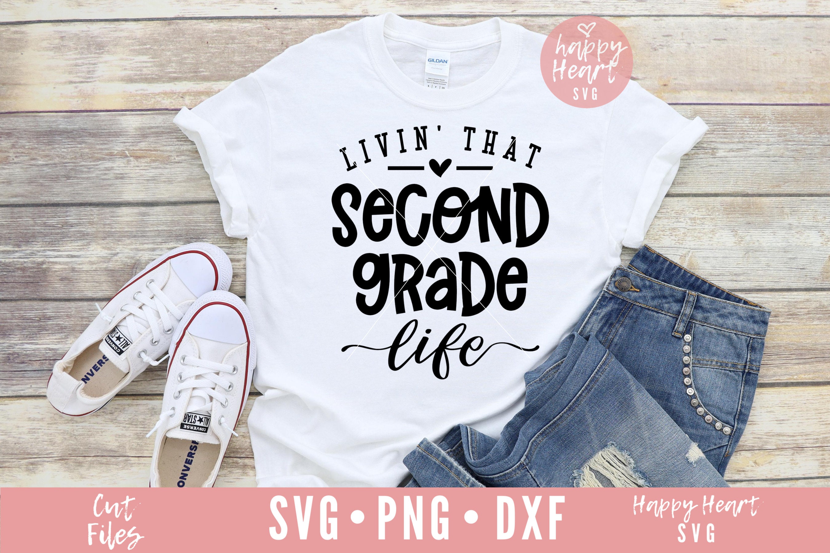 Livin That Second Grade Life SVG Second Grade Svg School - Etsy