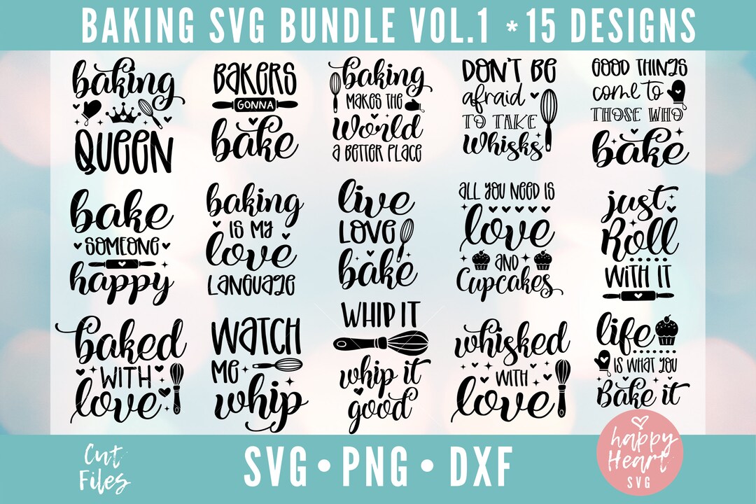 Baking Bundle, Baking SVG Bundle, Kitchen Bundle, Kitchen Svg, Sign ...