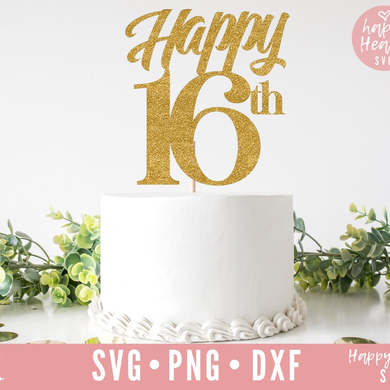 16th Birthday Cake Topper - Etsy