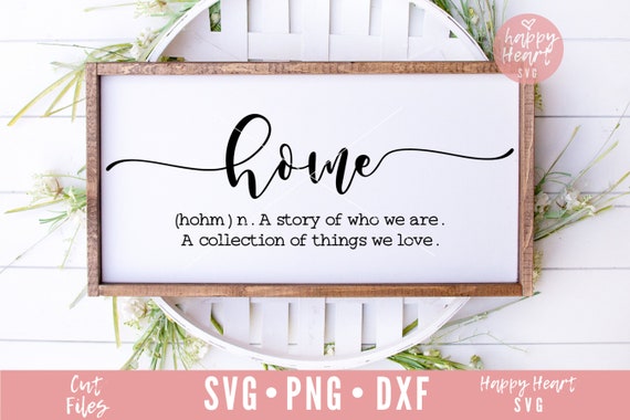 Home Definition SVG Home svg Home Sweet home svg dxf png | Etsy