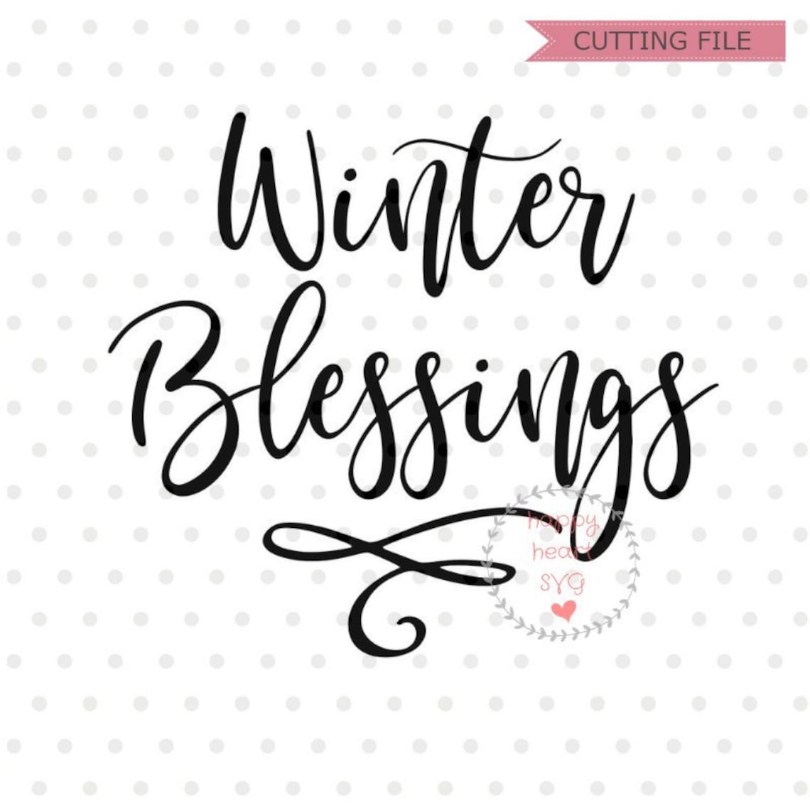 Winter Blessings SVG Let It Snow SVG Christmas Svg Dxf and - Etsy