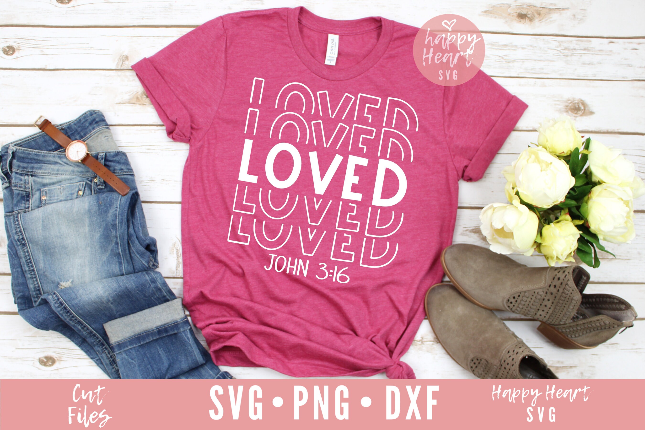 Loved SVG Bible Verse Svg Scripture Svg Dxf Png Instant - Etsy