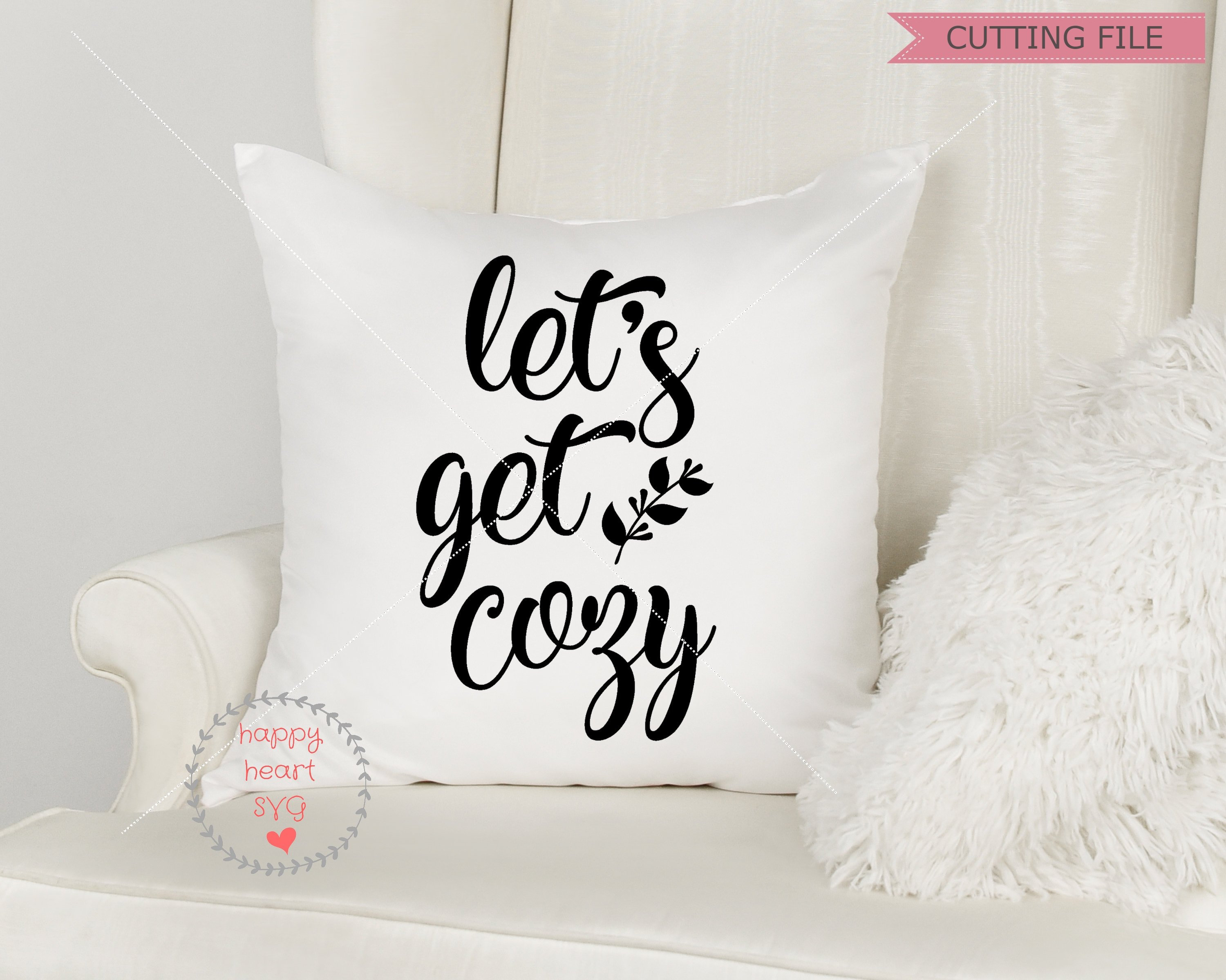 Let's get Cozy SVG Let's stay home svg dxf and png | Etsy