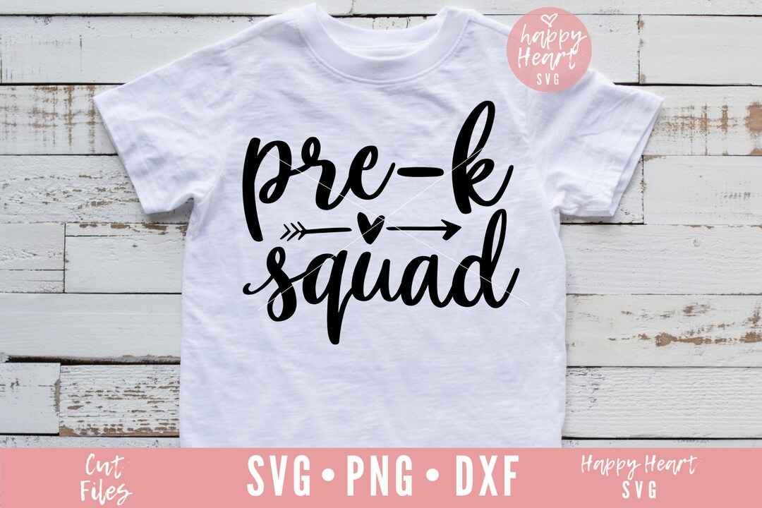 Pre-k Squad SVG, First Day of School, DXF, PNG (digital Download) - Etsy