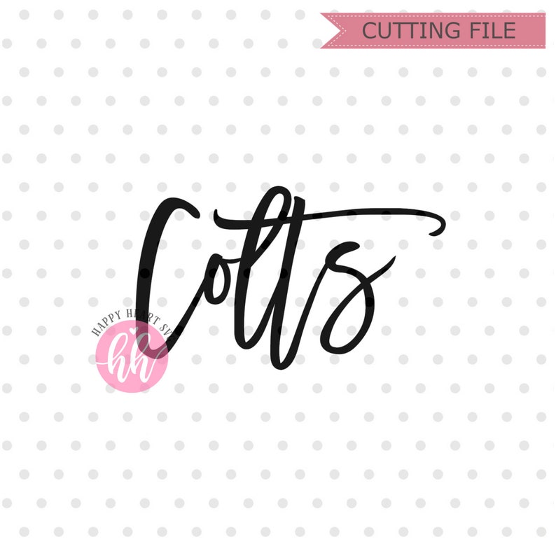 Colts Svg Football Svg Game Day SVG Colts Team Svg Dxf - Etsy