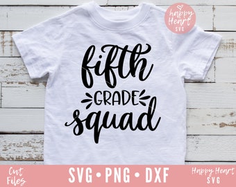Hello Fifth Grade Svg - School Svg Clip Art, Teacher Svg, Grade Five ...