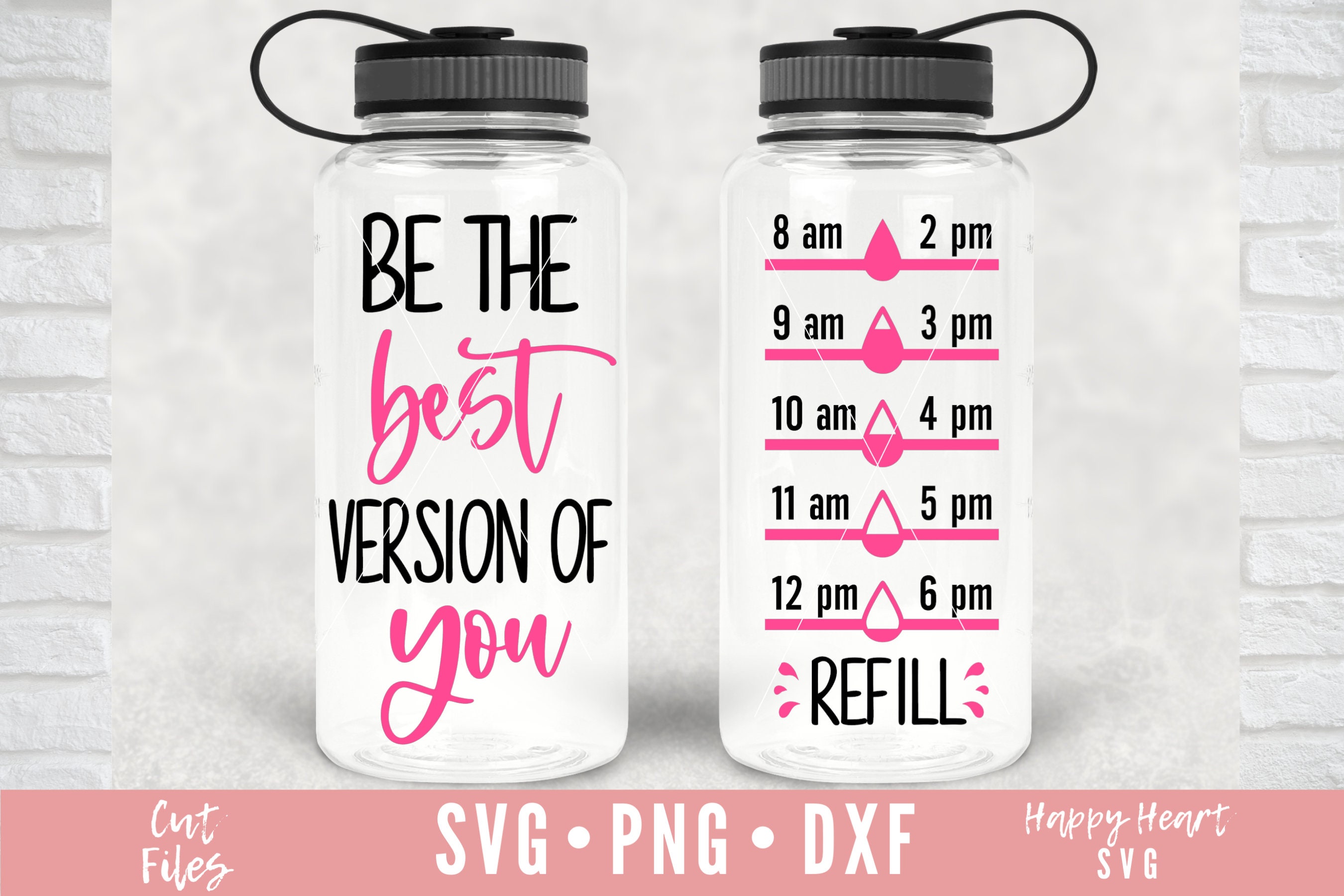 Water Tracker Bundle, Water Tracker SVG, Water Bottle Svg, Dxf Instant ...