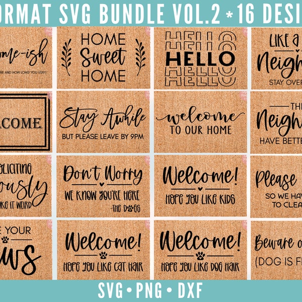 Doormat Svg - Etsy