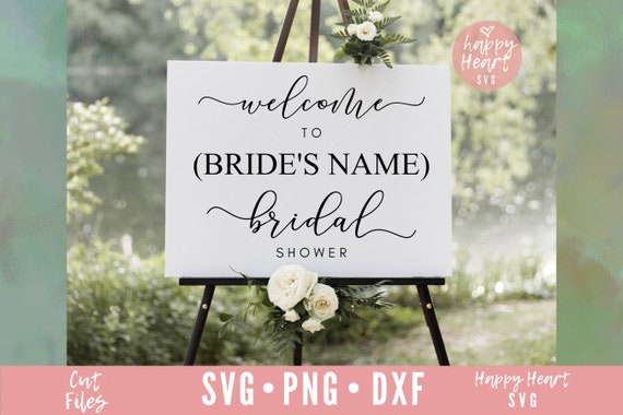 Bridal Shower Sign Svg Bridal Shower Svg DIY Bridal Shower | Etsy