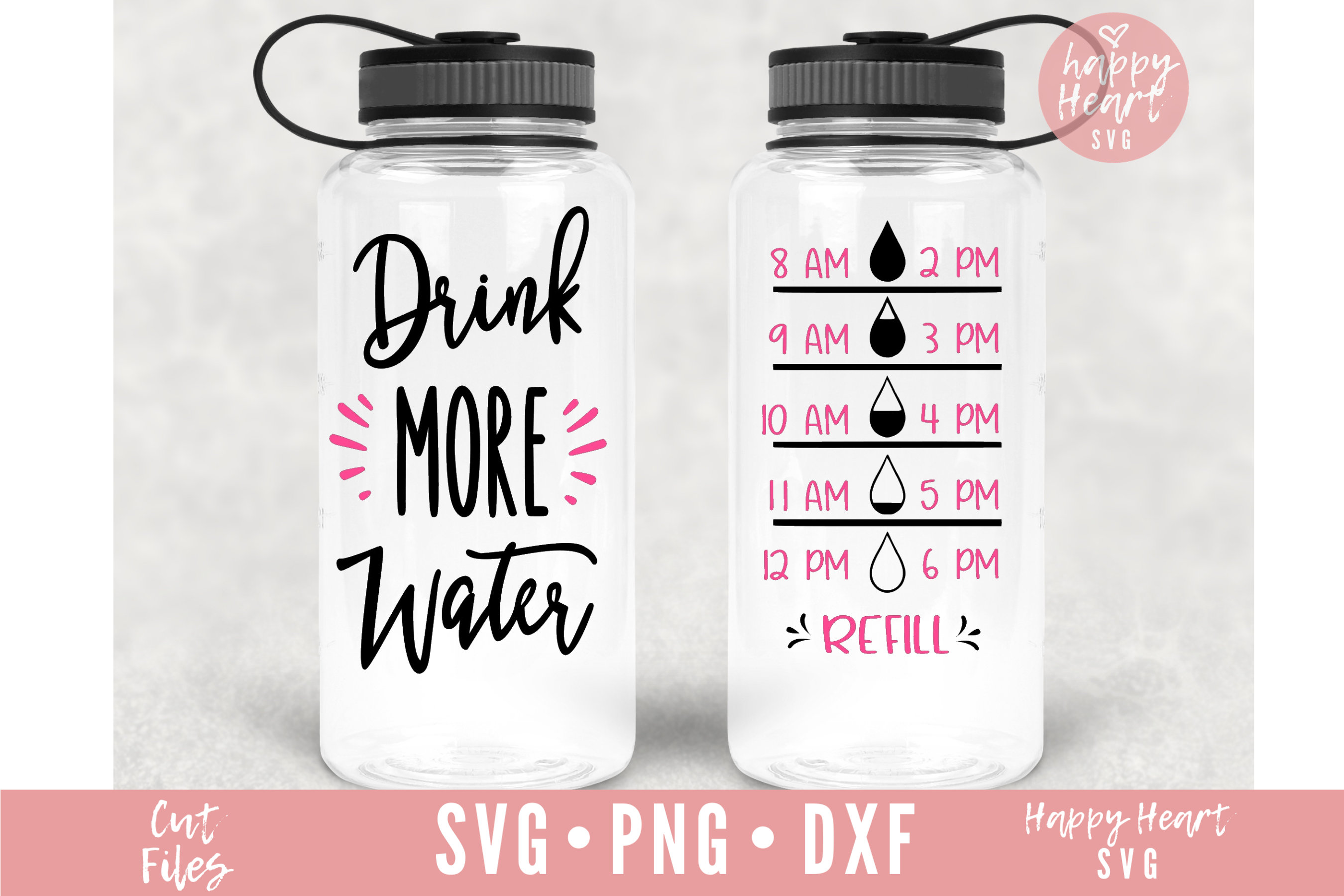 Drink More Water SVG Water Bottle Svg Dxf Instant Download - Etsy Australia